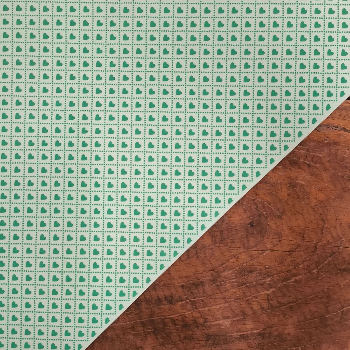 Eva Coração Pontilhado Verde Candy Com Verde Unico